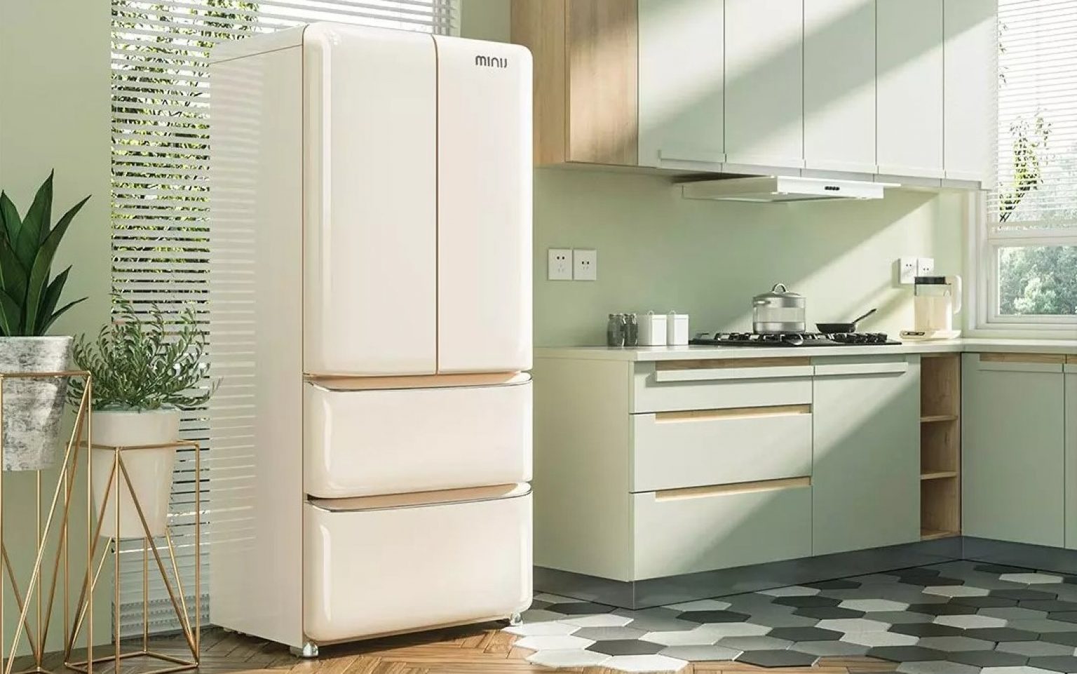 Minij Retro French Smart Fridge 448L è il nuovo frigo smart con design ...