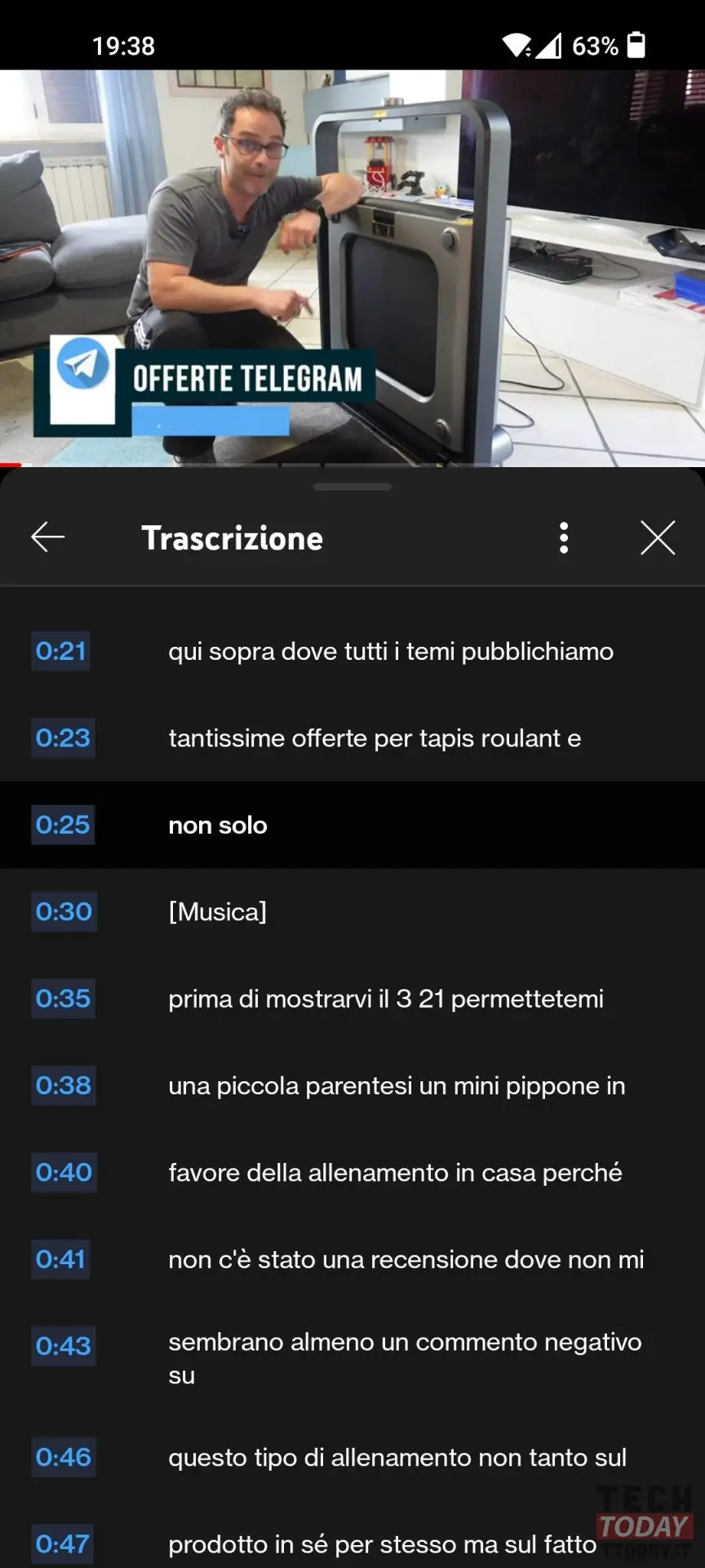 YouTube su Android si aggiorna: finalmente la trascrizione dei video