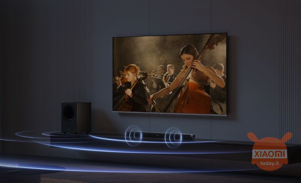Xiaomi Soundbar Pro 2.1 ch in Italy with wireless subwoofer