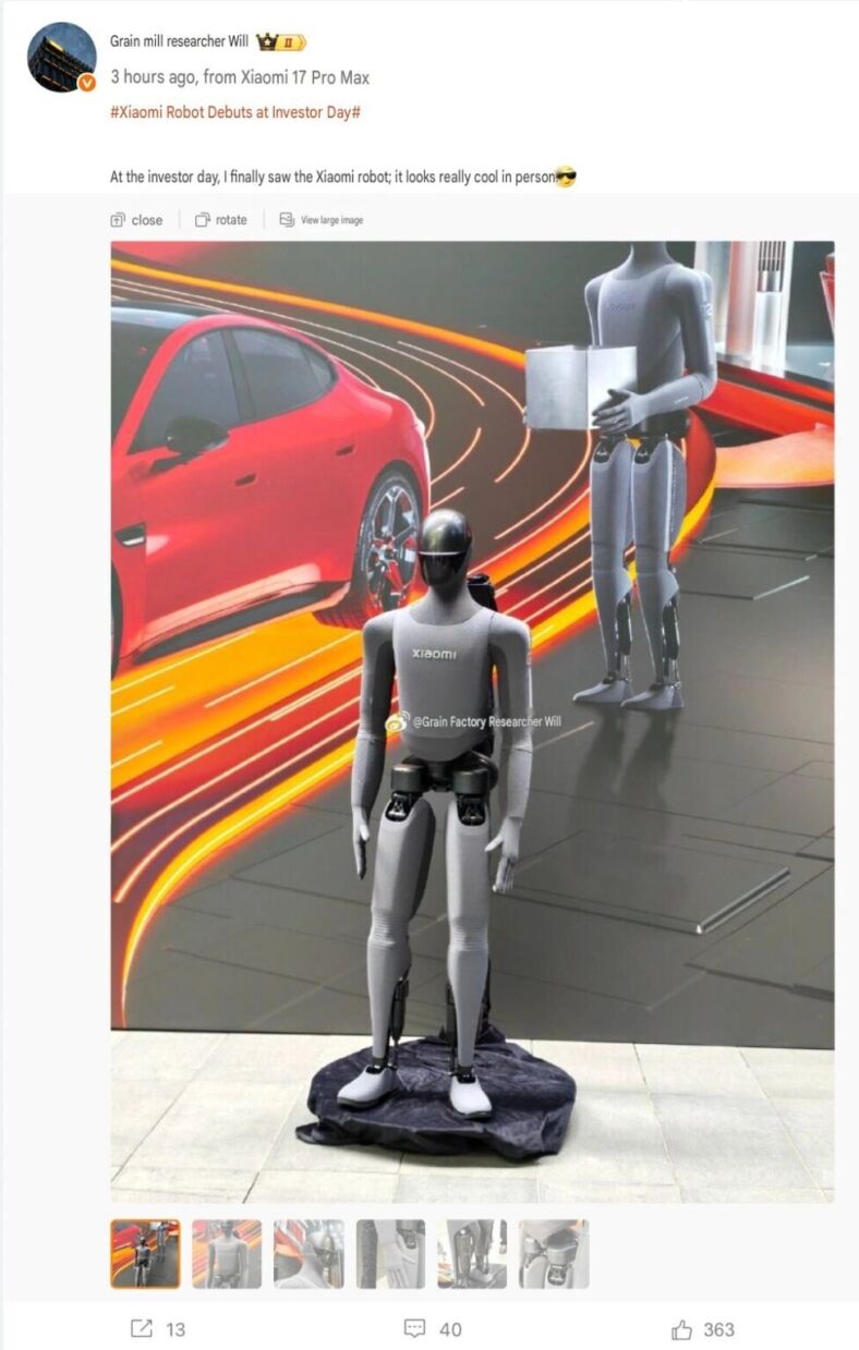 Xiaomi sorprende con un robot umanoide al lancio della 17T series ...